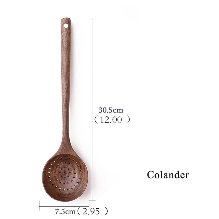 Dark Walnut Kitchen Utensils 6 Pieces Set - Oishya